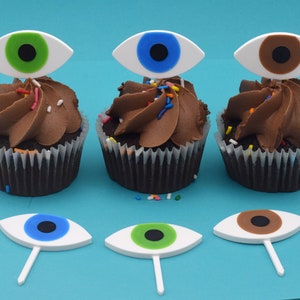 Eye Cupcake Toppers Eyeballs Optometry Gift Optometrist Eye Doctor ...
