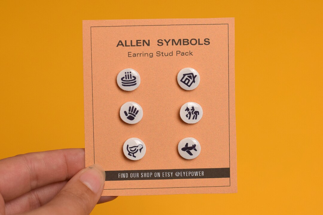 Eye Chart Earrings, Allen Eye Chart Jewelry - Etsy