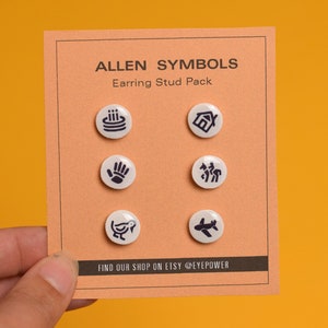 Eye Chart Earrings, Allen Eye Chart Jewelry - Etsy Australia