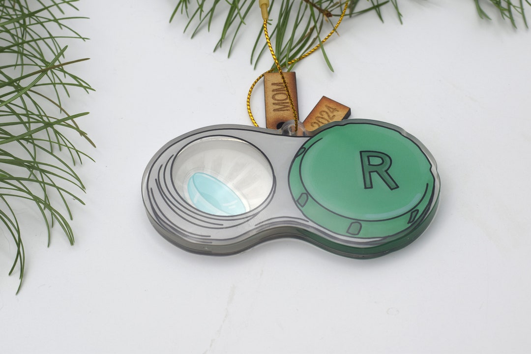 Shaker Contact Case Christmas Ornament Optometry Christmas Ornament ...