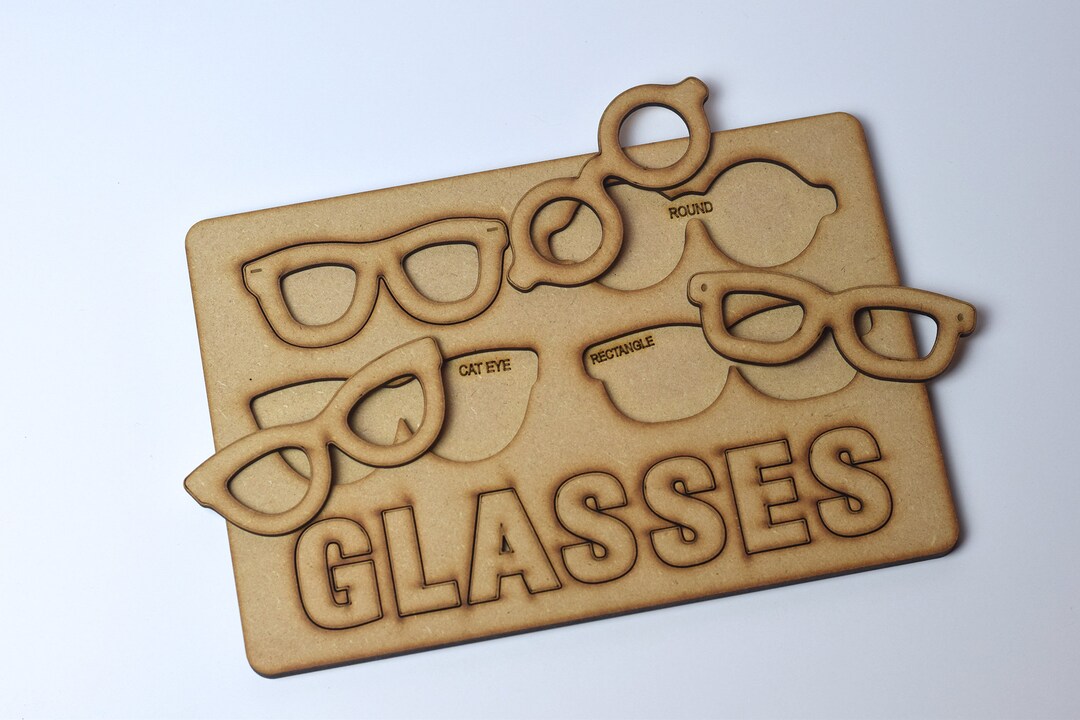 Glasses Wood Puzzle, Optometry Gift, Optometrist, Eye Doctor, Eye ...