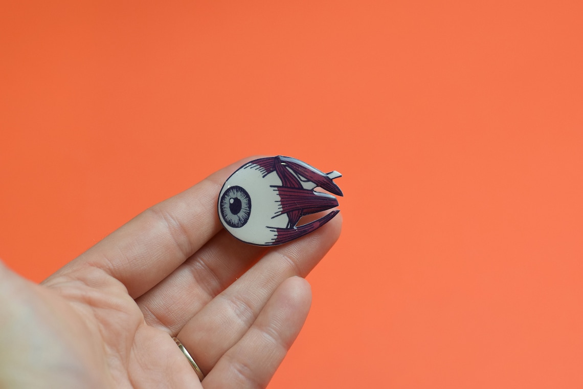 Eye Anatomy Pin Brooch Optometry Gift Optometrist Eye Dr - Etsy