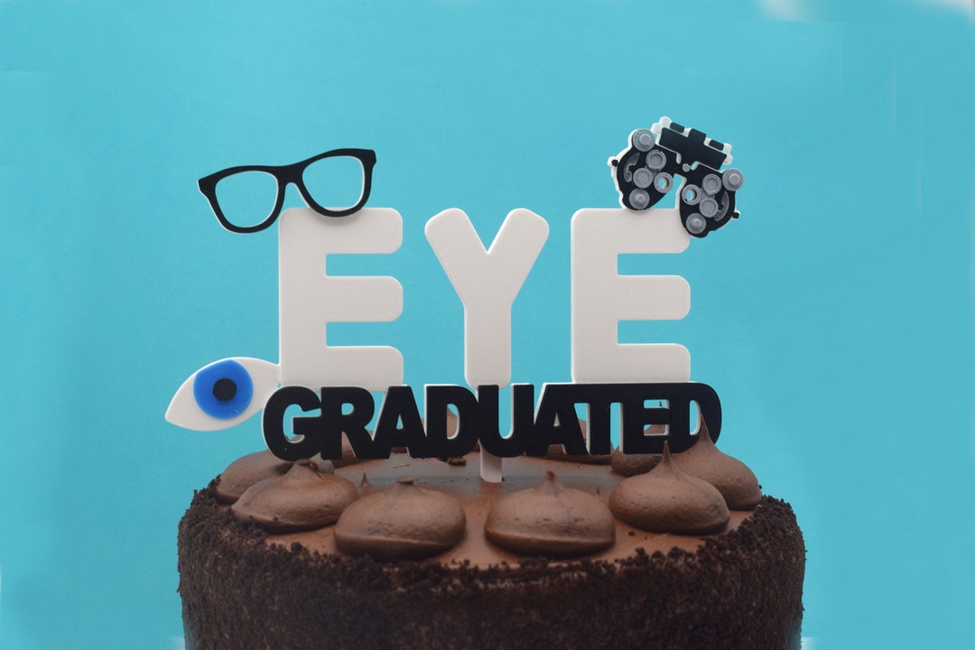 Optometry Graduation Cake Topper Optometry Gift Optometrist Eye Doctor ...