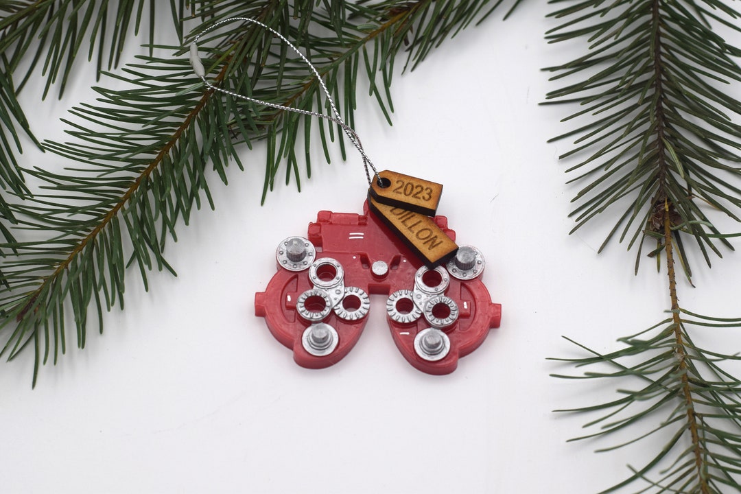 Red Phoropter Christmas Ornament Optometry Ornament Optometrist Eye ...