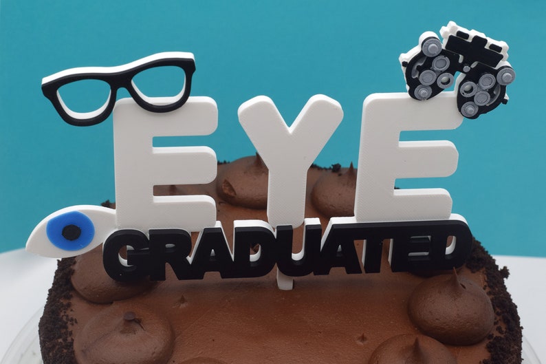 Optometry Graduation Cake Topper Optometry Gift Optometrist Eye Doctor ...