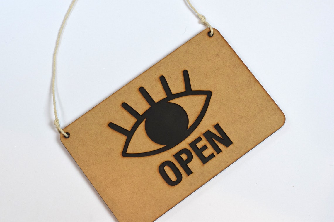 Eye Open Closed Sign, Optometry Sign, Optometrist, Eye Doctor, Eye ...