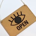 Eye Open Closed Sign, Optometry Sign, Optometrist, Eye Doctor, Eye ...