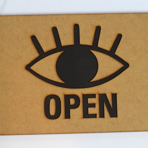 Eye Open Closed Sign, Optometry Sign, Optometrist, Eye Doctor, Eye ...