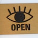 Eye Open Closed Sign, Optometry Sign, Optometrist, Eye Doctor, Eye ...