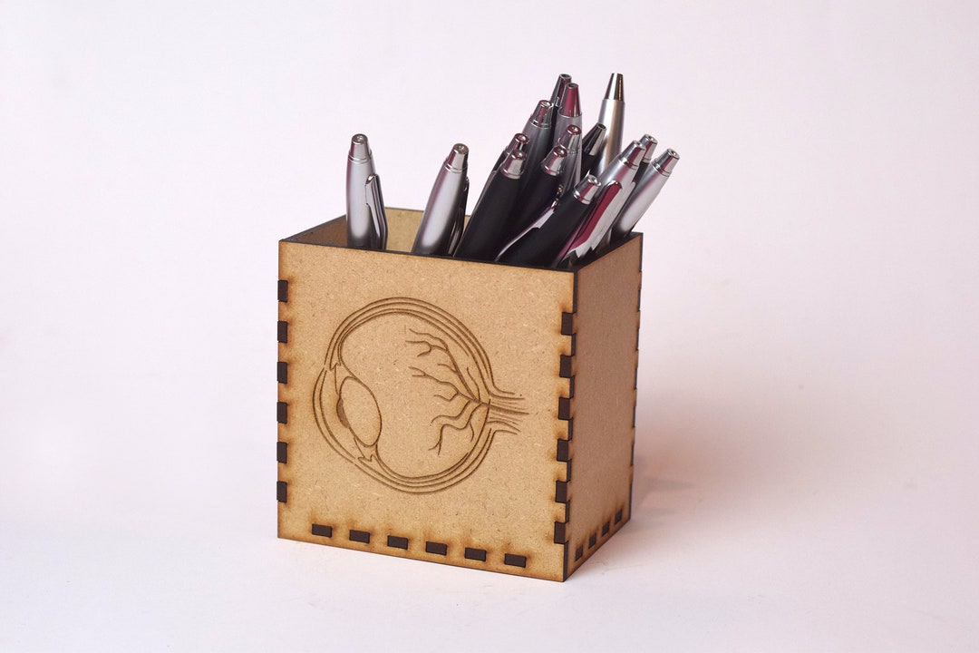 Wood Eye Anatomy Pen Holder, Optometry Pen Holder, Optometry Gift ...
