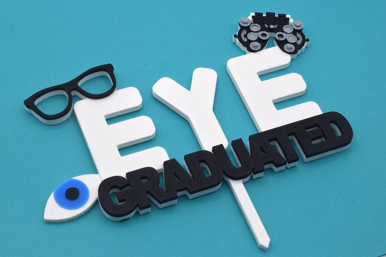 Optometry Graduation Cake Topper Optometry Gift Optometrist Eye Doctor ...