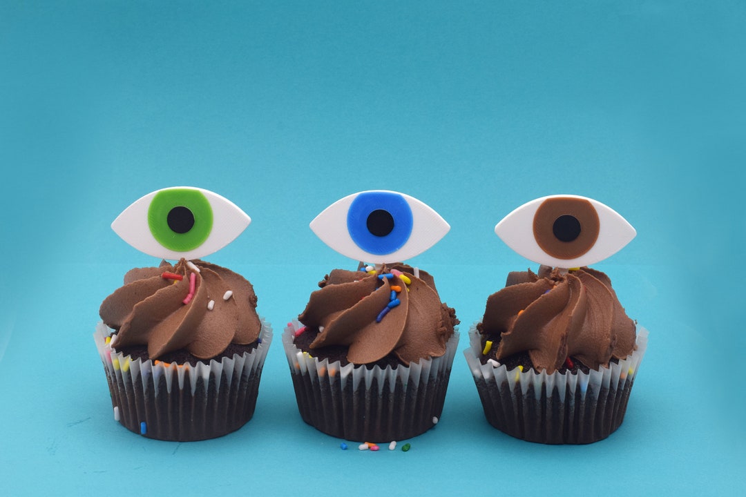 Eye Cupcake Toppers Eyeballs Optometry Gift Optometrist Eye Doctor ...