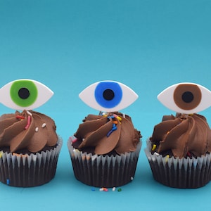 Eye Cupcake Toppers Eyeballs Optometry Gift Optometrist Eye Doctor ...