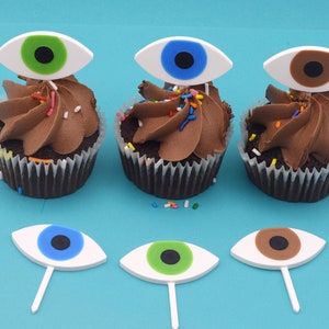 Eye Cupcake Toppers Eyeballs Optometry Gift Optometrist Eye Doctor ...