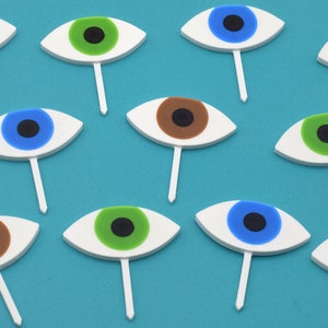 Eye Cupcake Toppers Eyeballs Optometry Gift Optometrist Eye Doctor ...