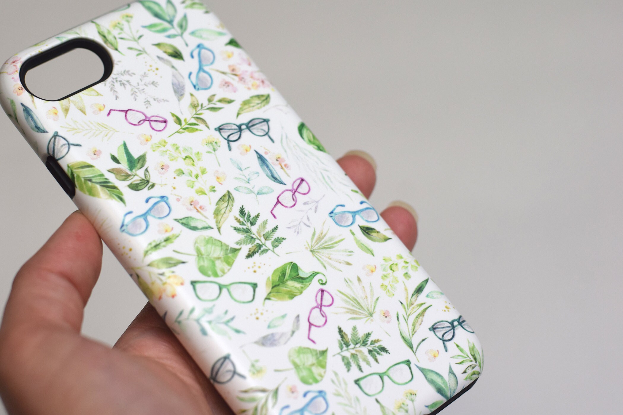 Plant and Glasses Optometry Phone Case Glasses Phone Case | Etsy