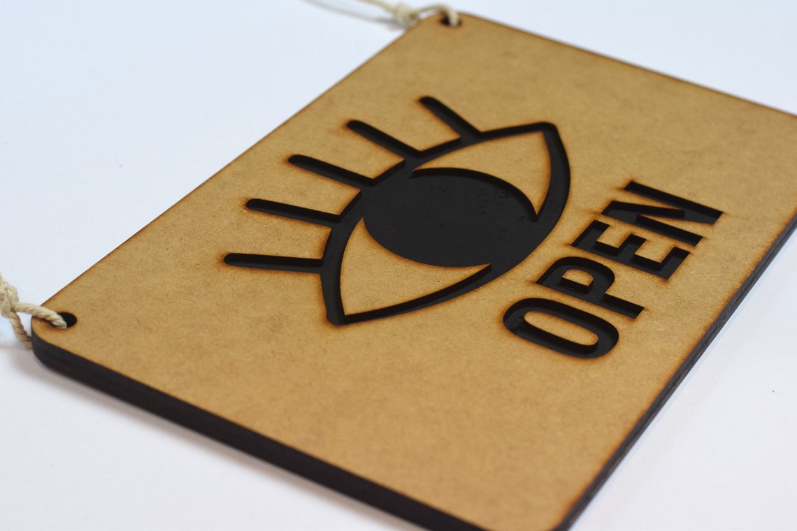 Eye Open Closed Sign, Optometry Sign, Optometrist, Eye Doctor, Eye ...