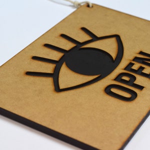 Eye Open Closed Sign, Optometry Sign, Optometrist, Eye Doctor, Eye ...