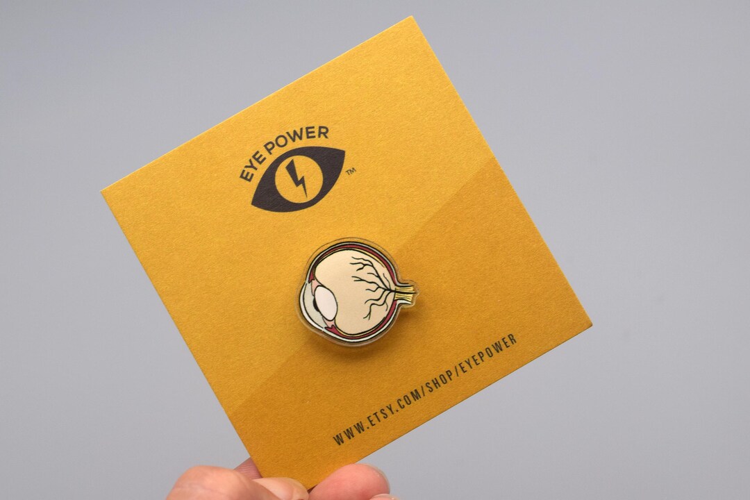 Eye Anatomy Pin - Optometry Doctor Gift, Handmade Lapel Pin - Etsy