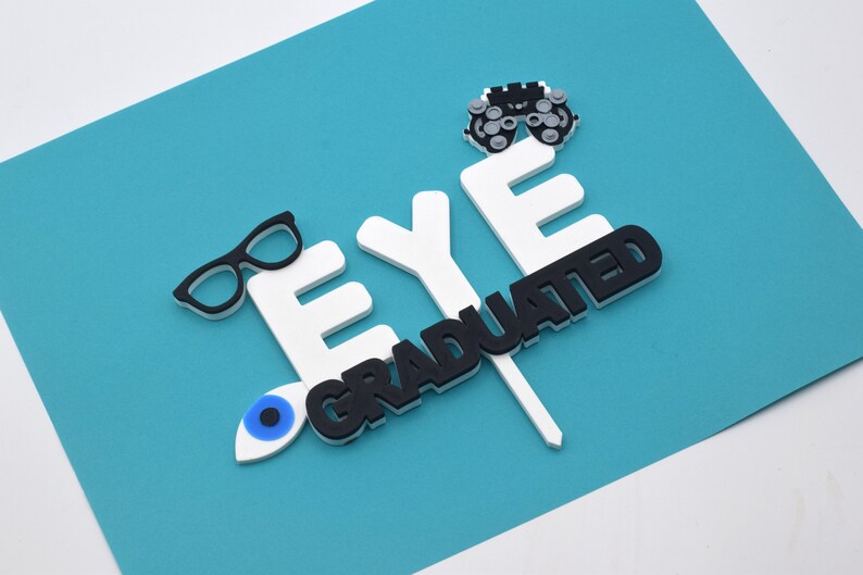 Optometry Graduation Cake Topper Optometry Gift Optometrist Eye Doctor ...