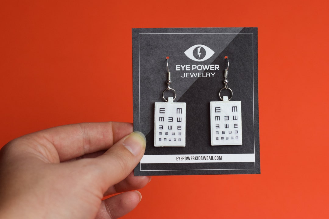 Tumbling E Chart Earrings, Optometry Earrings, Eye Chart Earrings - Etsy