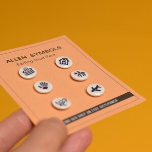 Eye Chart Earrings, Allen Eye Chart Jewelry - Etsy