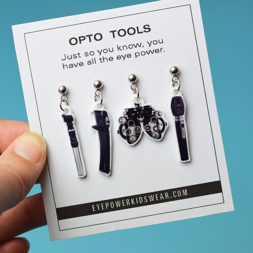 Optometry Earrings Optometry Gift Optometrist Eye Dr Gift - Etsy