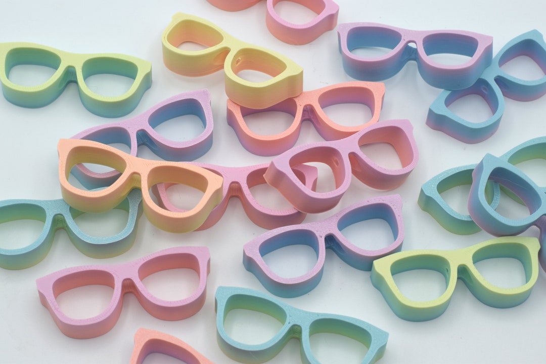 Pastel Rainbow Glasses Straw Topper Optometry Gift Optometrist Eye ...