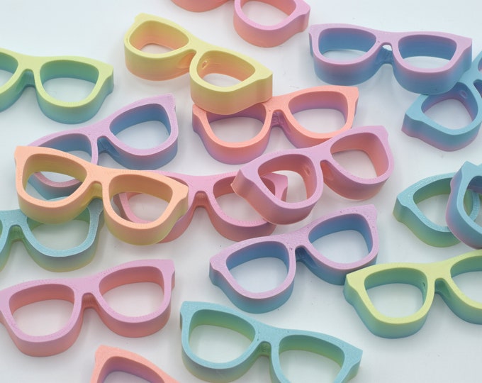 Pastel Rainbow Glasses Straw Topper Optometry Gift Optometrist Eye ...