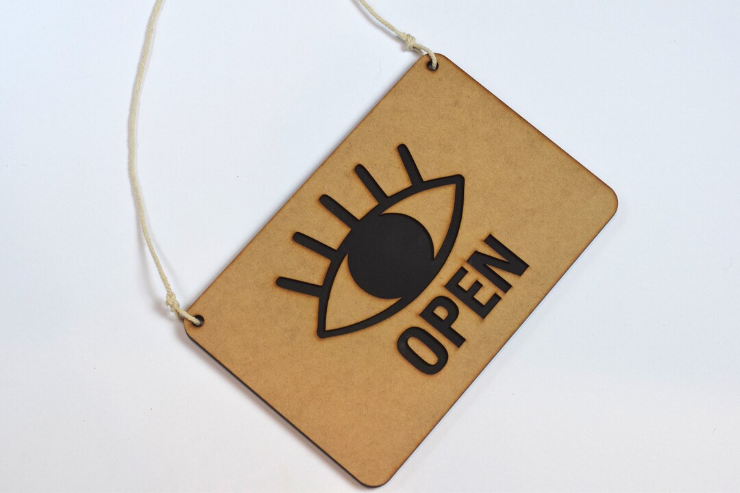 Eye Open Closed Sign, Optometry Sign, Optometrist, Eye Doctor, Eye ...