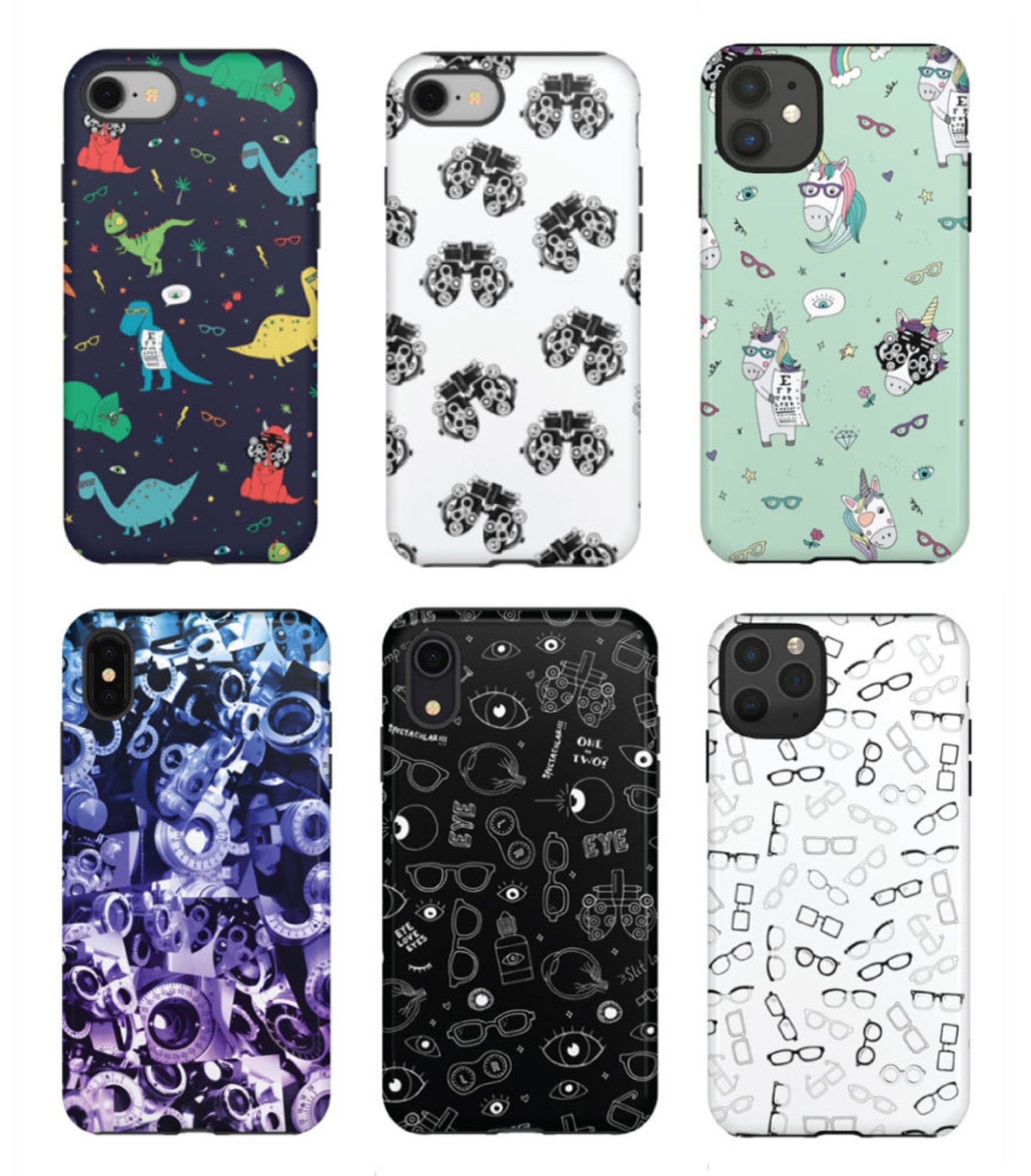 Optometry Phone Case, 12 Options, Phoropter Phone Case, Eye Chart Phone ...