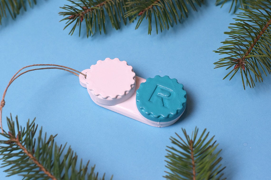 Contact case Christmas ornament Optometry Christmas ornament | Etsy
