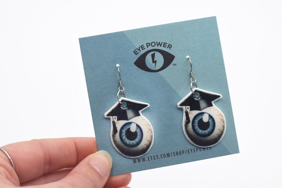 Graduation Eye Earrings Eye Jewelry Optometry Graduation Gift ...