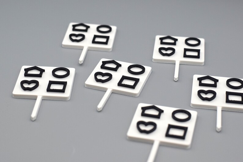 LEA Chart Cupcake Toppers Optometry Gift Optometrist Eye Doctor Cupcake ...