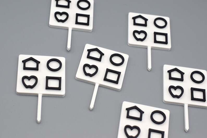 LEA Chart Cupcake Toppers Optometry Gift Optometrist Eye Doctor Cupcake ...