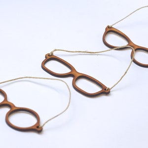 Small Glasses Ornament SET of 3, Glasses Christmas Ornament, Optometry ...