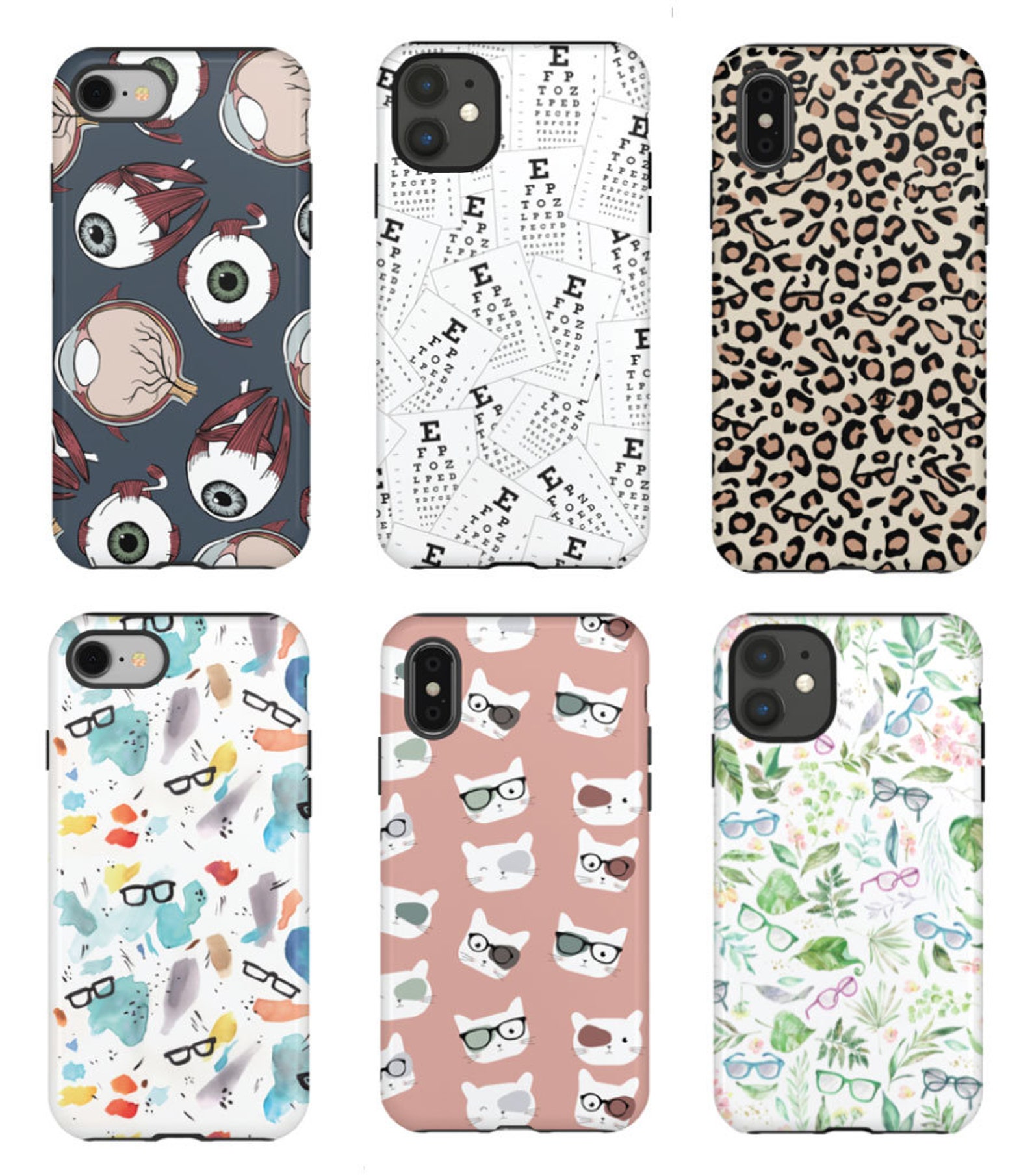Optometry Phone Case, 12 Options, Phoropter Phone Case, Eye Chart Phone ...