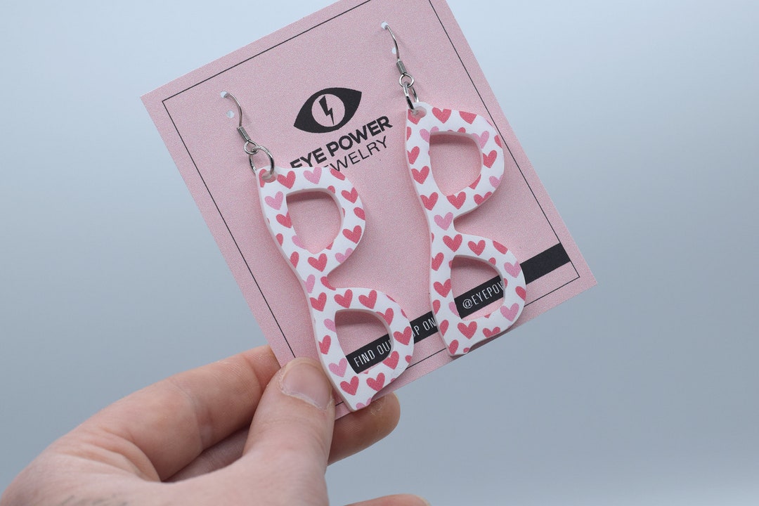 Heart Glasses Earrings, Optometry Gift, Optometrist, Eye Dr Gift ...