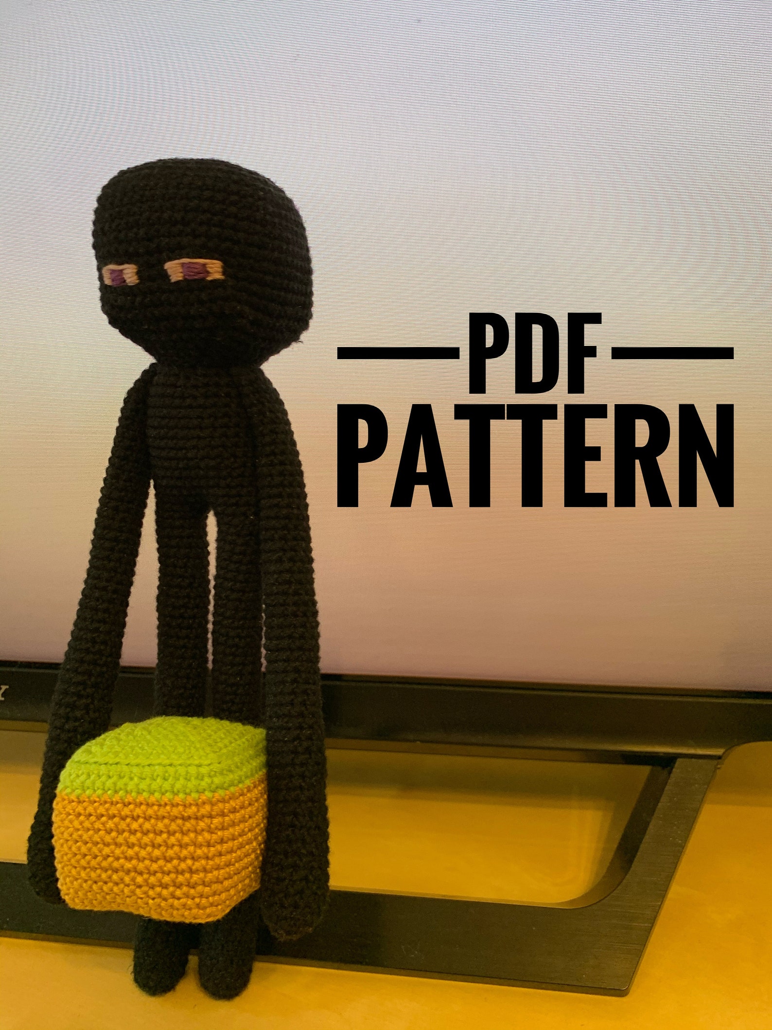 Crochet PATTERN Enderman Amigurumi crochet Instant download. | Etsy