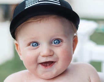 YOUTH TRUCKER HAT Infant Baseball Cap Knuckleheads Black | Etsy