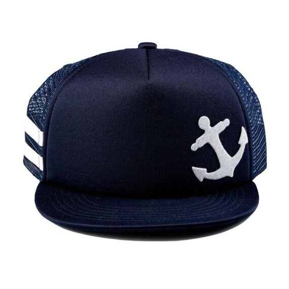 NAVY TRUCKER HAT Infant Baseball Cap Knuckleheads Black | Etsy