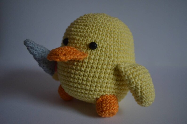Pato meme con cuchillo Amigurumi - Etsy España