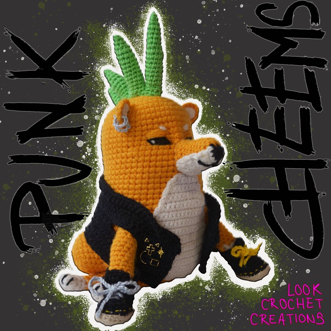 Punk Rock Cheems Doggo Meme// Amigurumi// Plush// Shiba Inu ...