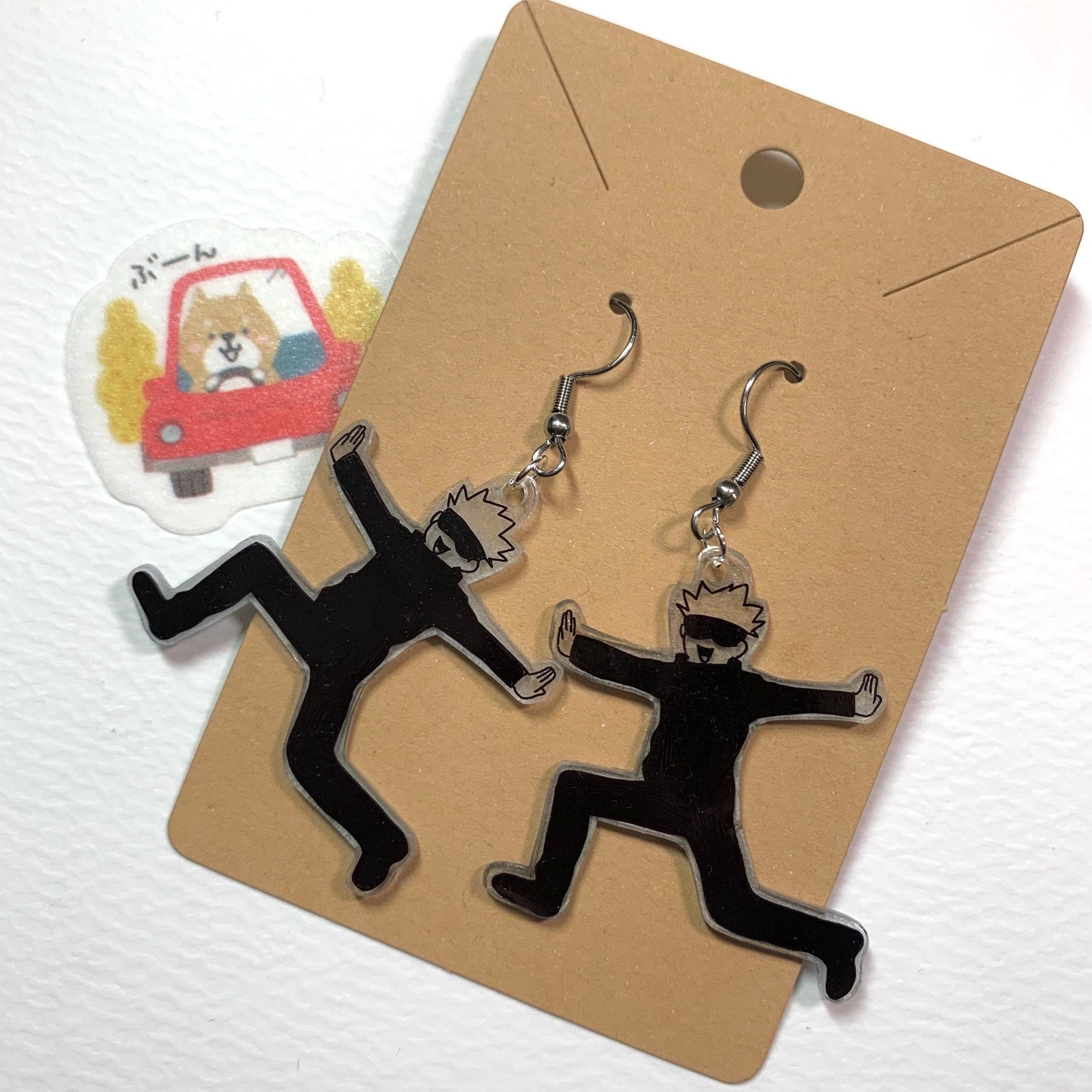 Jujutsu kaisen: gojo satoru cute earrings | Etsy
