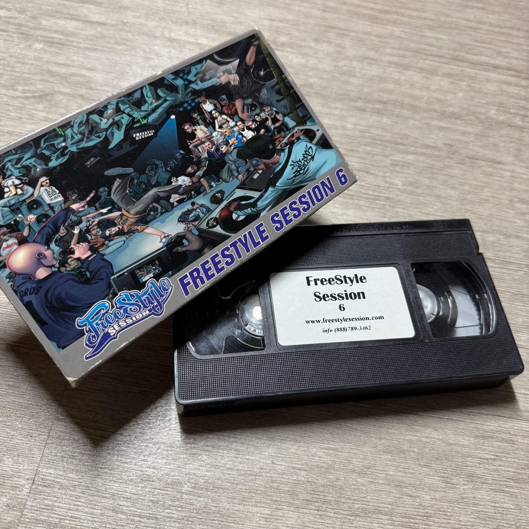Freestyle Session 6 VHS Tape Bboy 90s Breakdance Hip Hop Rap Los ...