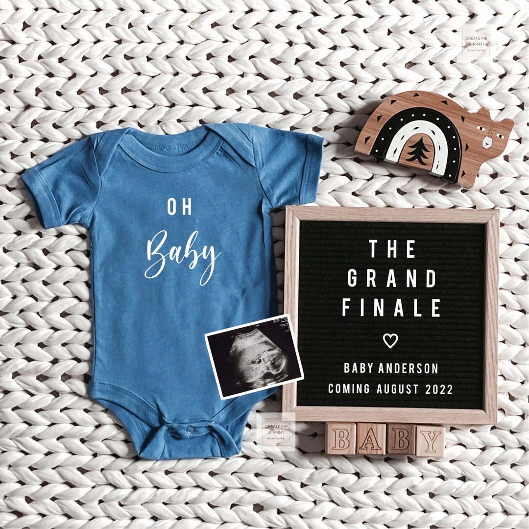 Last Baby Announcement Digital, Last Baby Editable Pregnancy ...