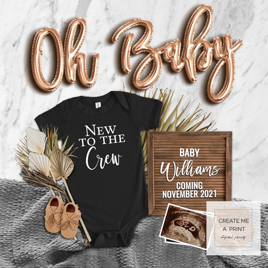 Boho Neutral Oh Baby Editable Digital Pregnancy Announcement,social ...