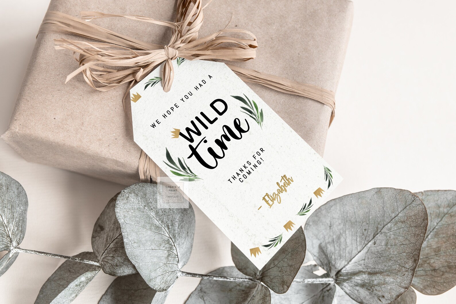 Wild One Birthday Tag Template Printable Favor Thank You Tags - Etsy