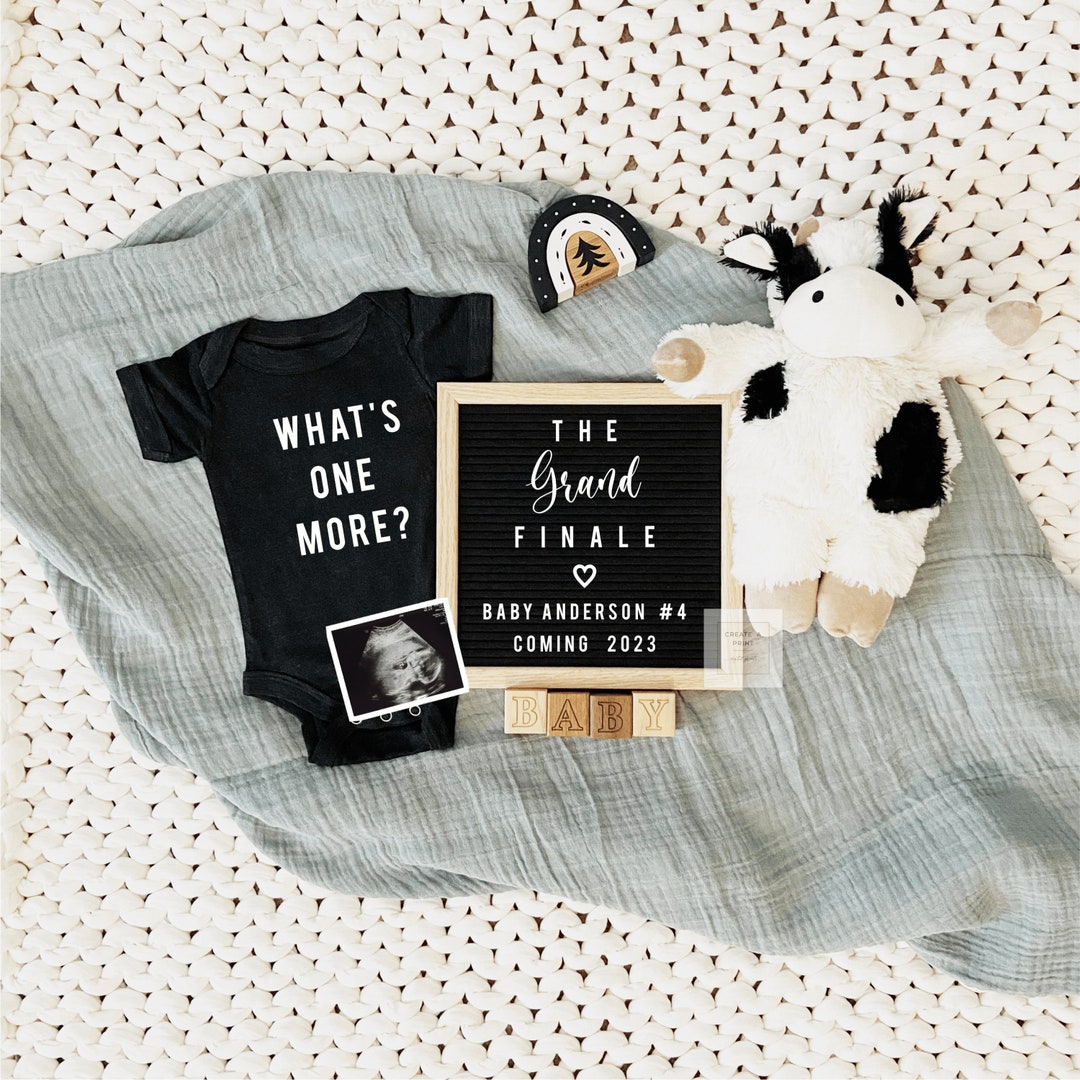 Last Baby Pregnancy Announcement Digital, Editable Pregnancy ...