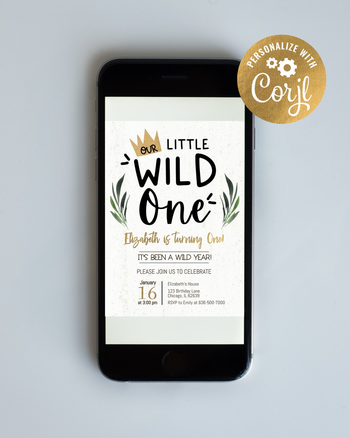 Editable Our Little Wild One Birthday Invitation Wild | Etsy